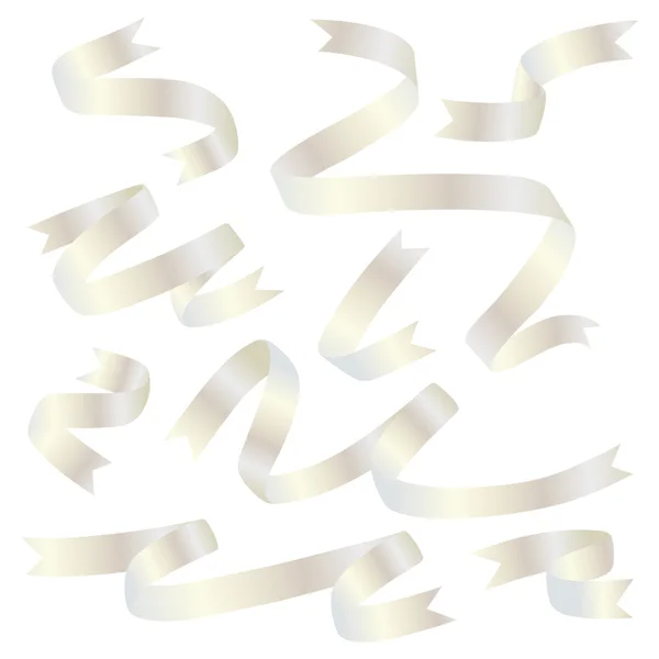 White ribbon Vector Art Stock Images | Depositphotos