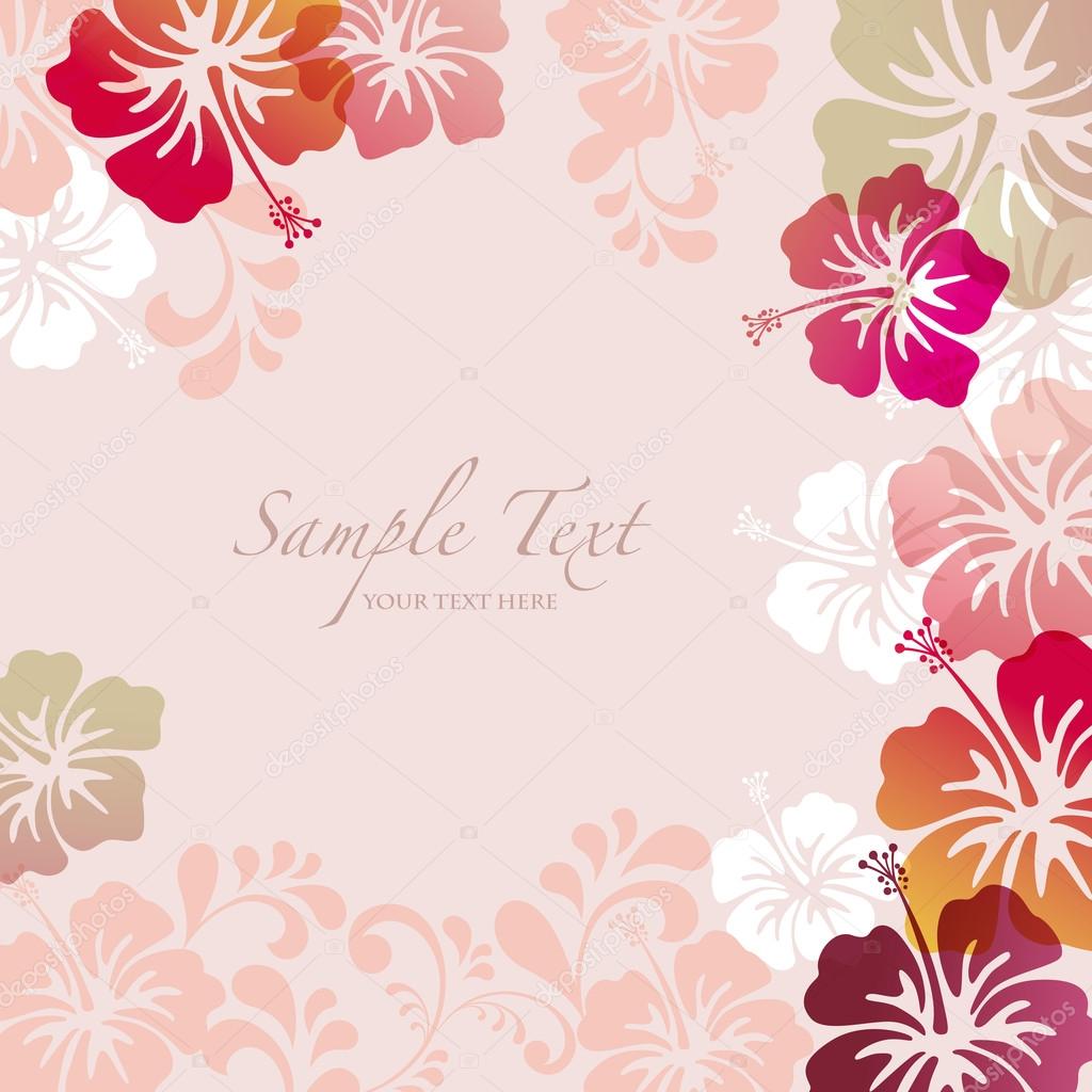 Hibiscus background Stock Vector Image by ©MisaoN #69800323