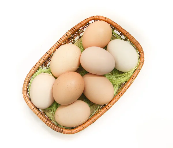 Œufs de poulet biologiques naturels images libres de droit, photos de ...