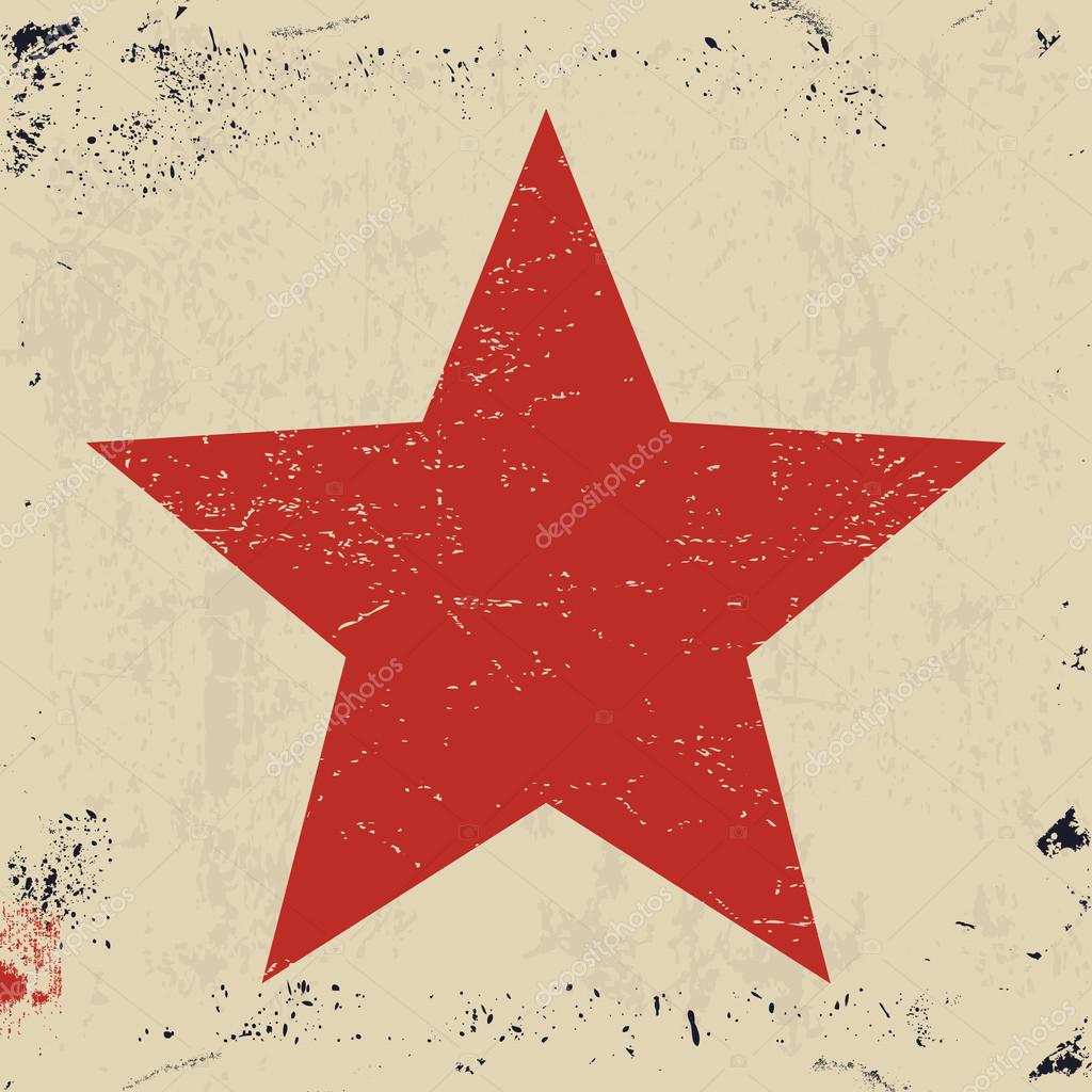 Grunge red star Stock Vector Image by ©bobevv #108026494