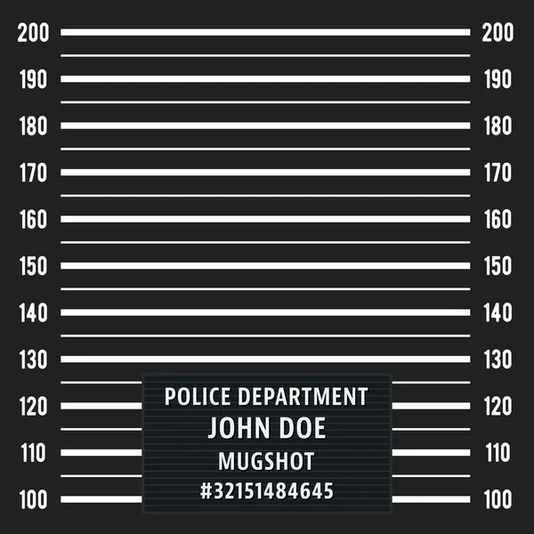 Police Height Chart Suspect Numbers Vector Set Stock Vector Image by ...