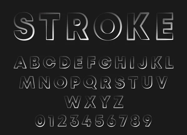 Logo alfabet skrifttype. Bogstaver logotype linje design Stockvektor af ...