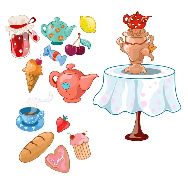 Cartoon tea Vector Art Stock Images | Depositphotos
