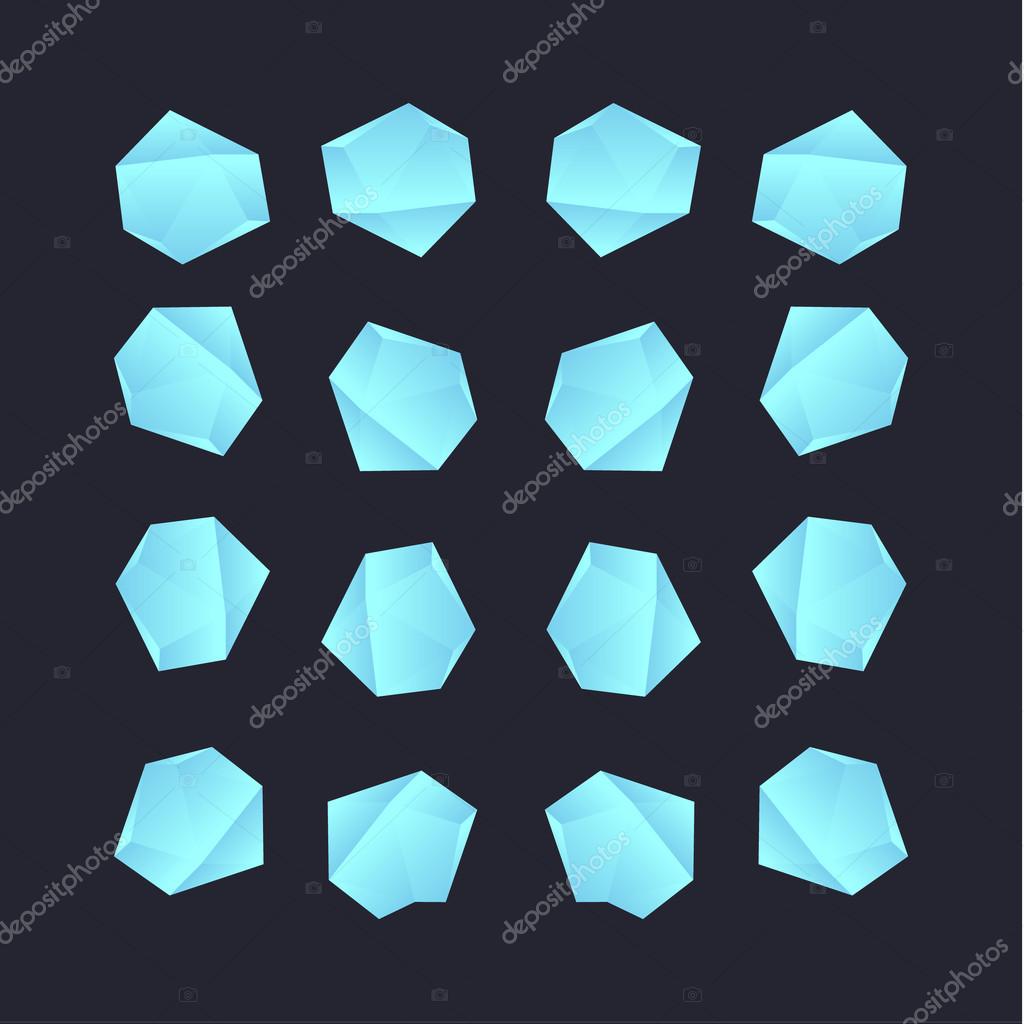 Stones in different angles gradients, illustration — Stock Vector ... Stones in different angles gradients, illustration — Stock Vector ...