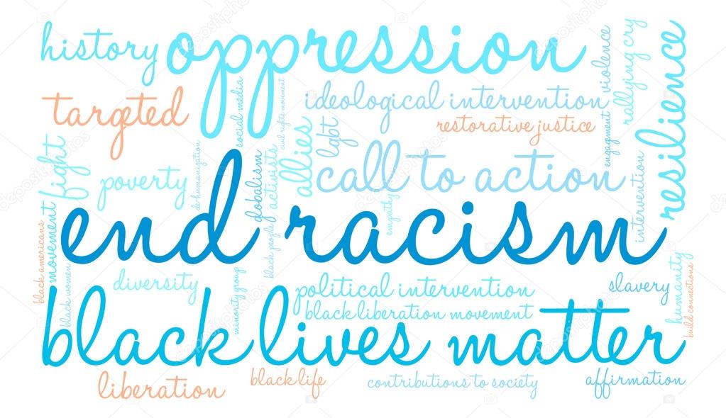 End Racism Word Cloud — Stock Vector © arloo #114229292