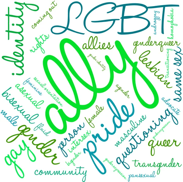 Lgbt ally word cloud Vector Art Stock Images | Depositphotos