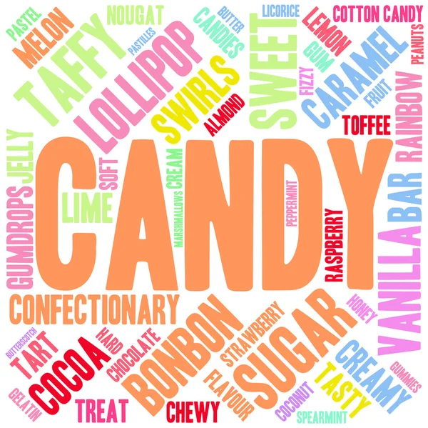Candy Word Cloud — Stock Vector © arloo #88583922
