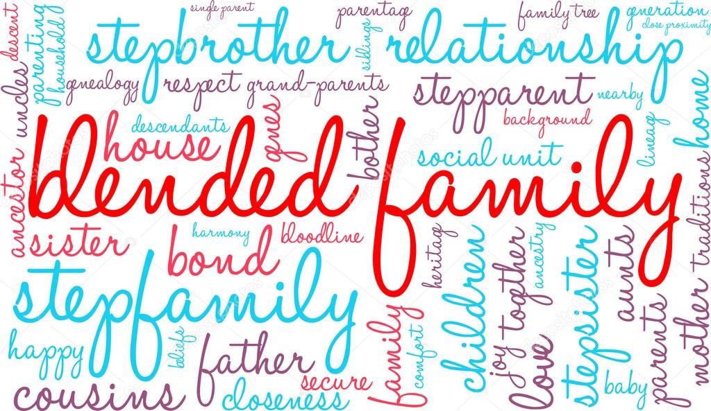 Blended Family Word Cloud — Stock Vector © arloo #88581196