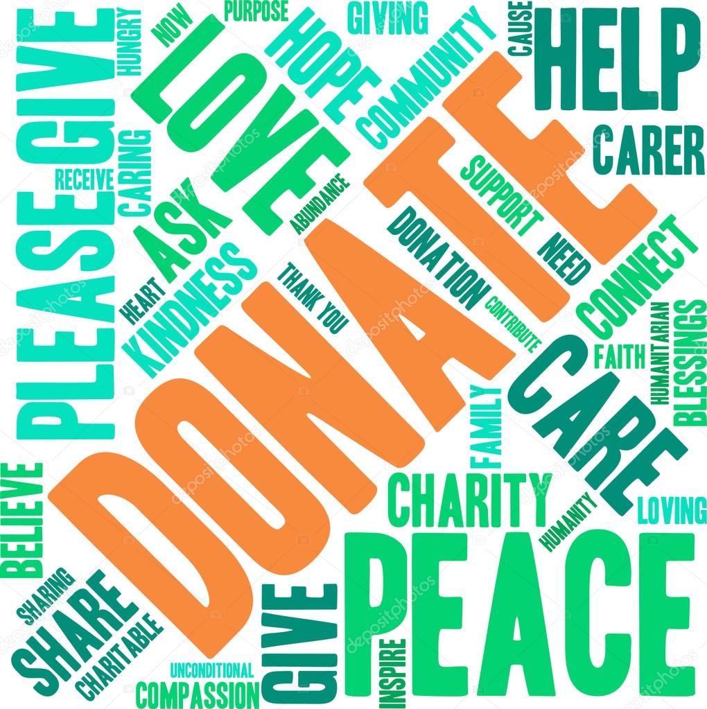 Donate Word Cloud Stock Vector Image by ©arloo #88588860