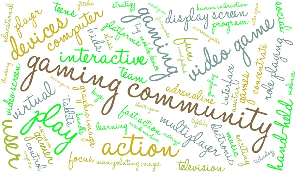 100,000 게임 커뮤니티 단어 구름 Vector Images | Depositphotos