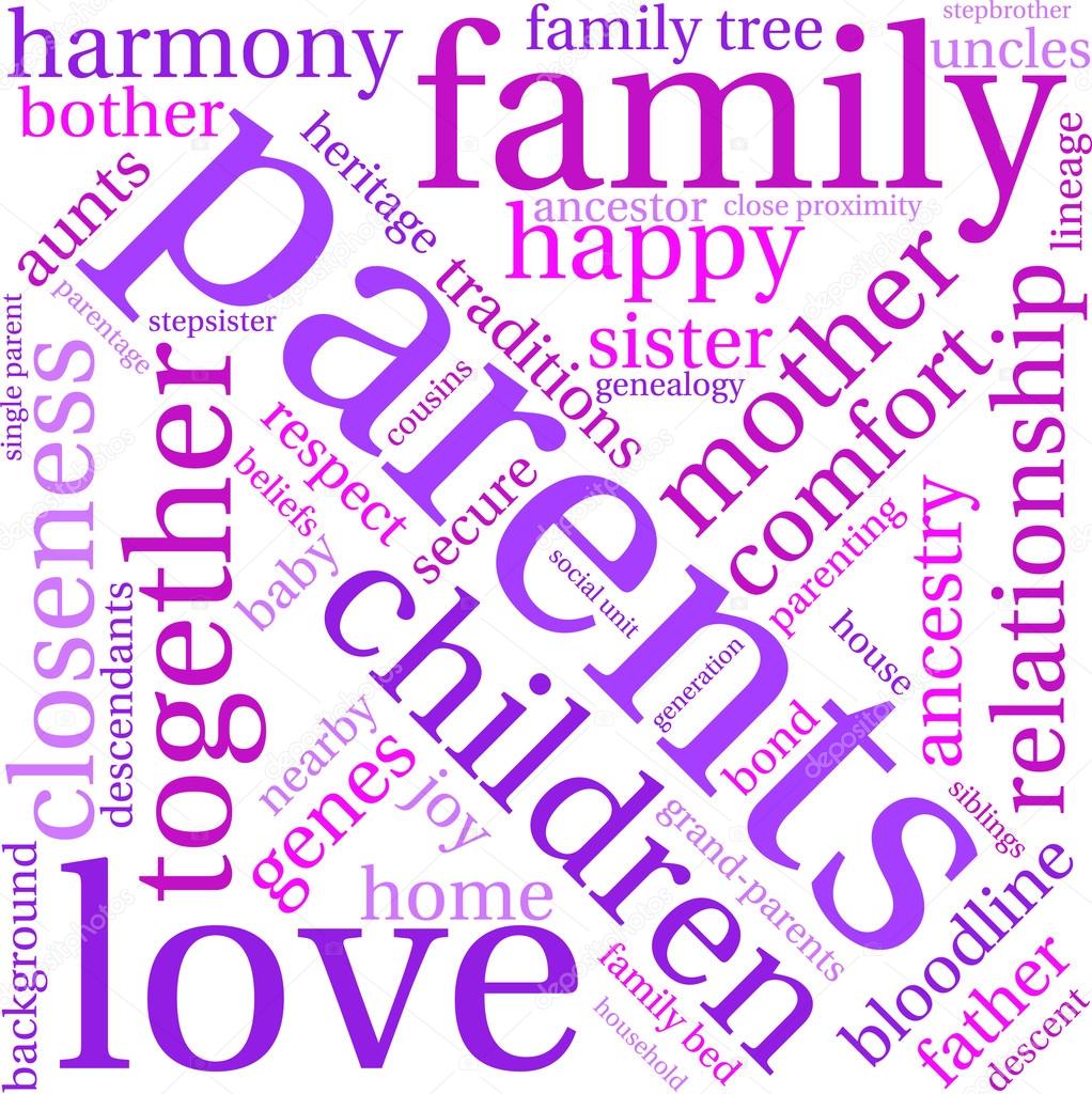 Parents Word Cloud Stock Vector Image by ©arloo #88591316