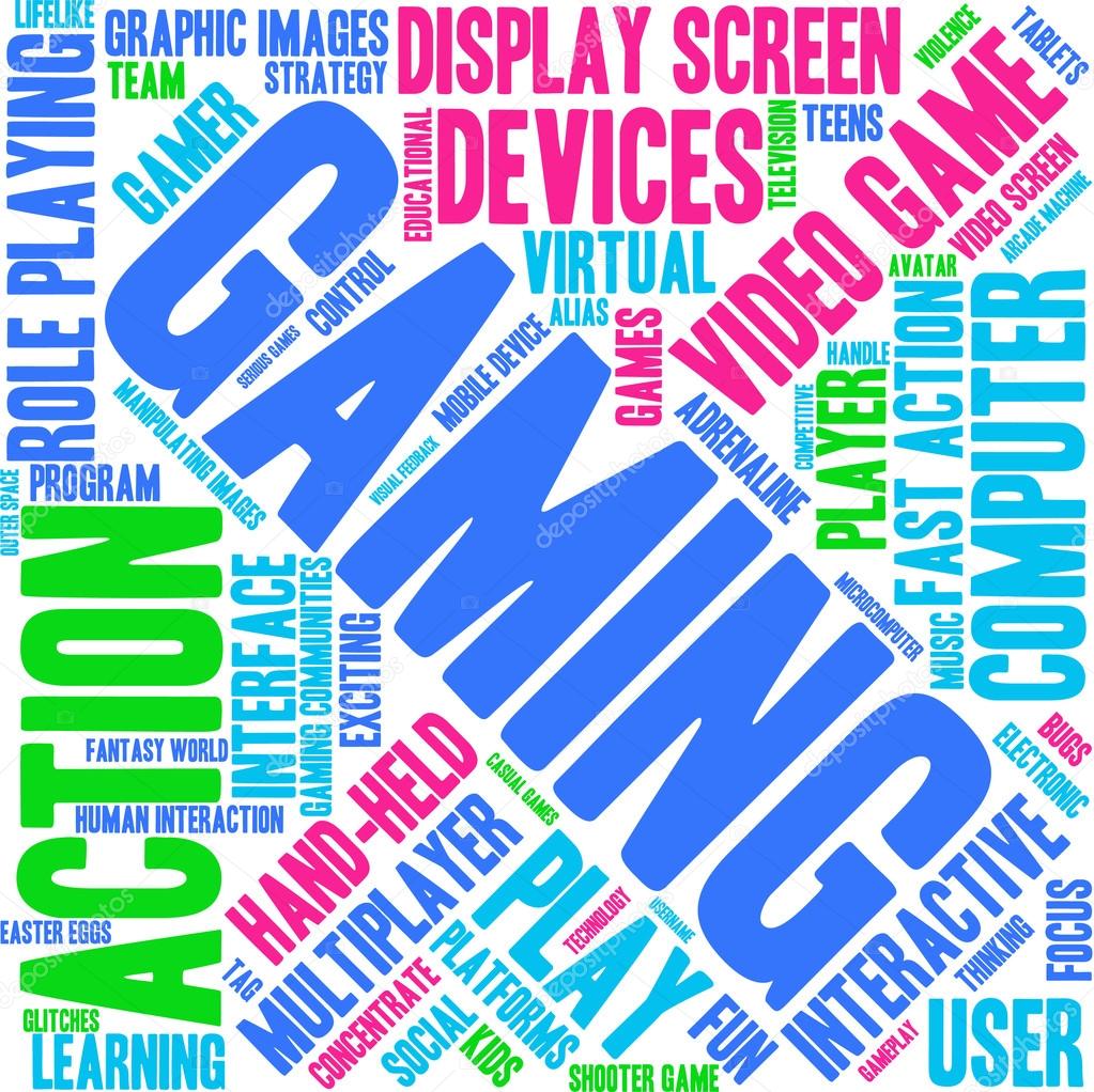 Gaming Word Cloud Stock Vector Image by ©arloo #88594674