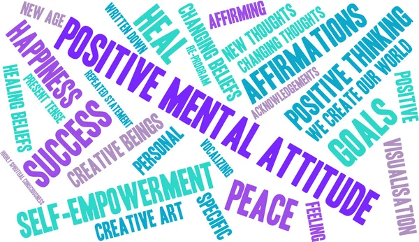 Positive Mental Attitude Word Cloud — Stock Photo © arloo #97628942