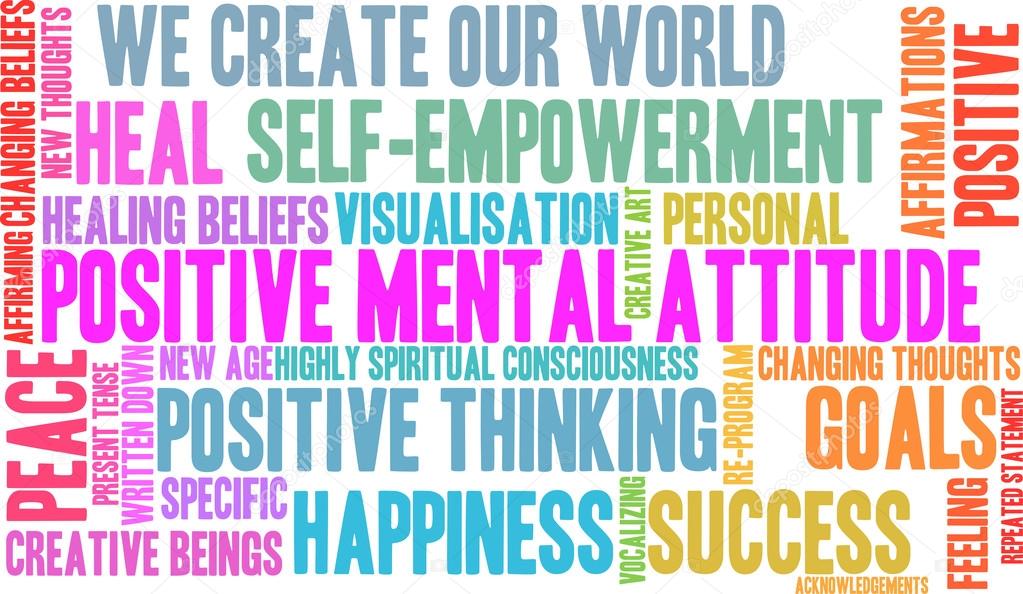 Positive Mental Attitude Word Cloud — Stock Photo © arloo #97628942