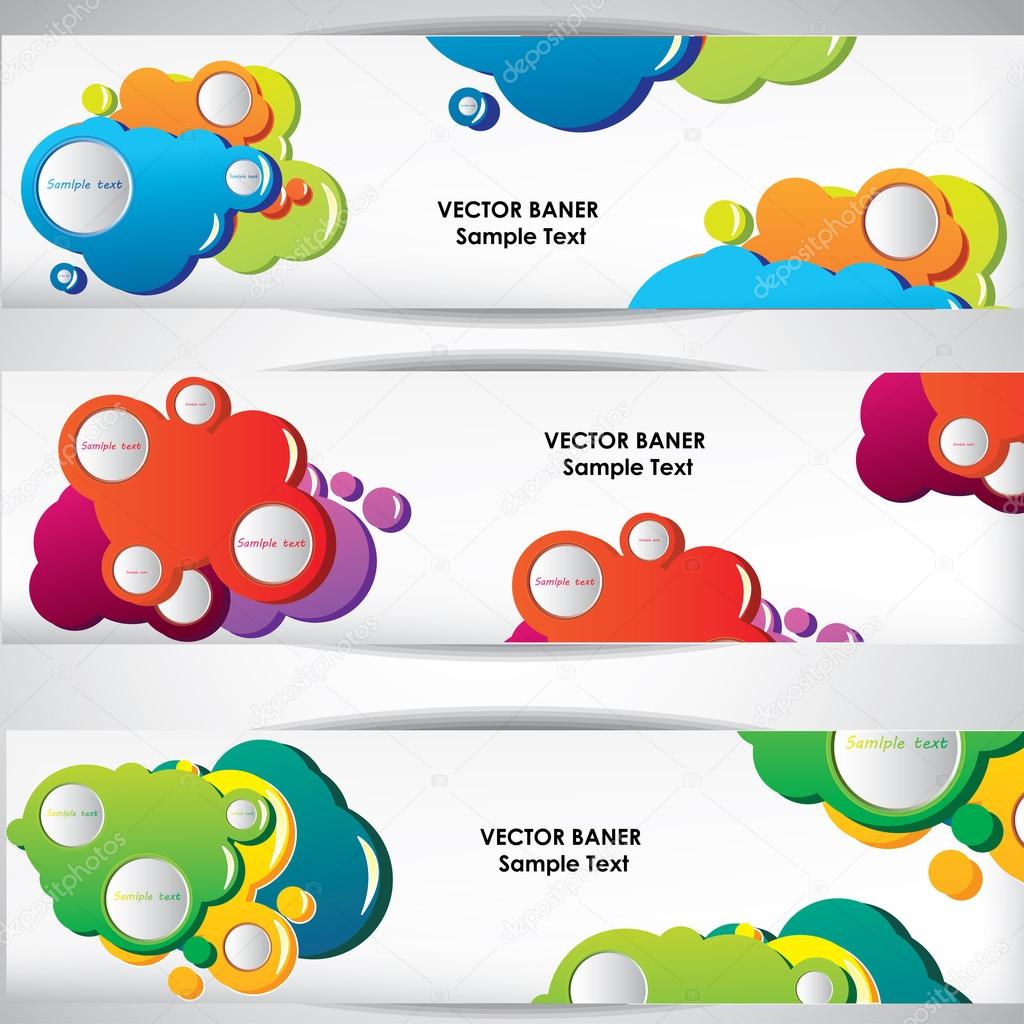 Set of abstract banners. Stock Vector by ©nucleartrash 69822717