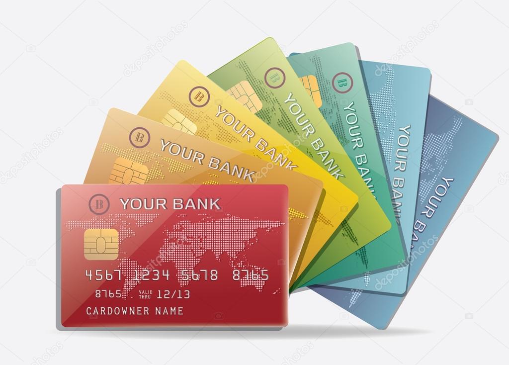 Color credit cards Stock Vector Image by ©nucleartrash #74287779