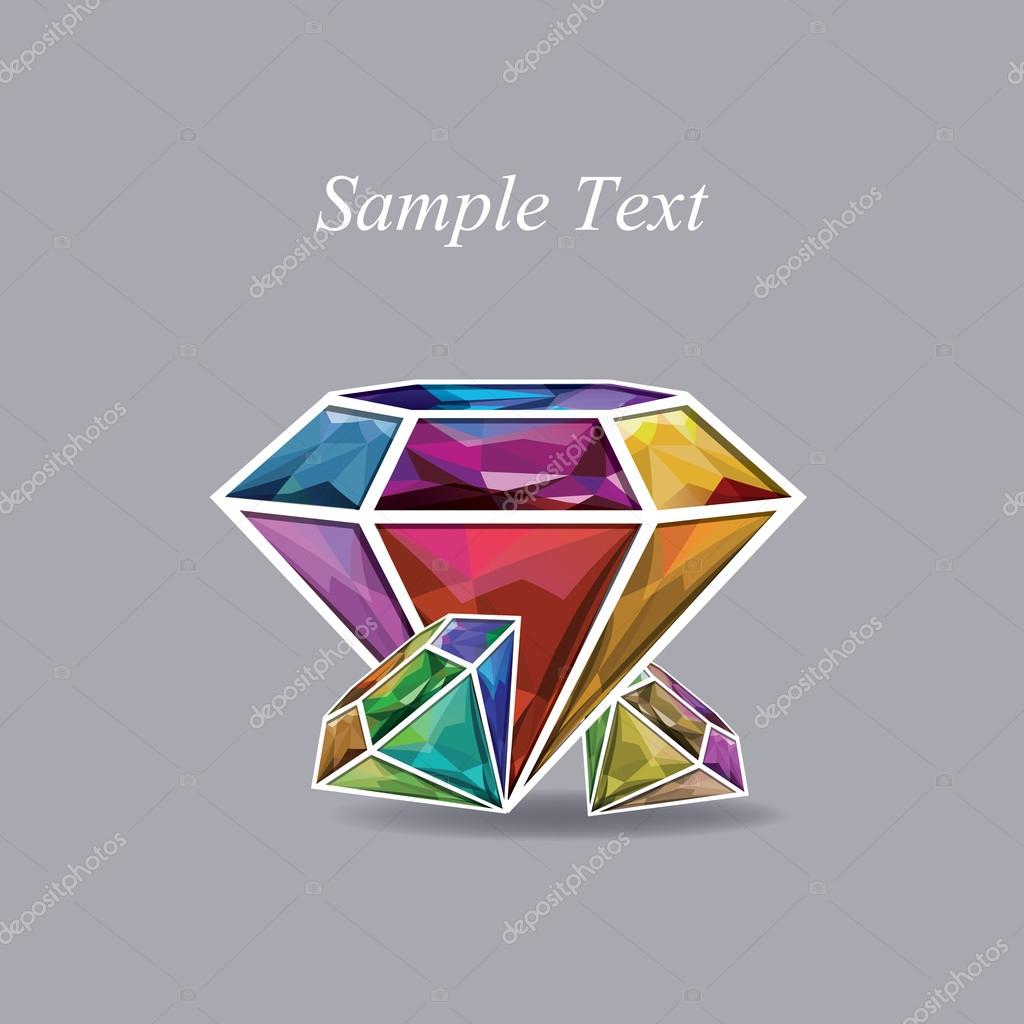 Colorful diamonds icon — Stock Vector © nucleartrash #78508828