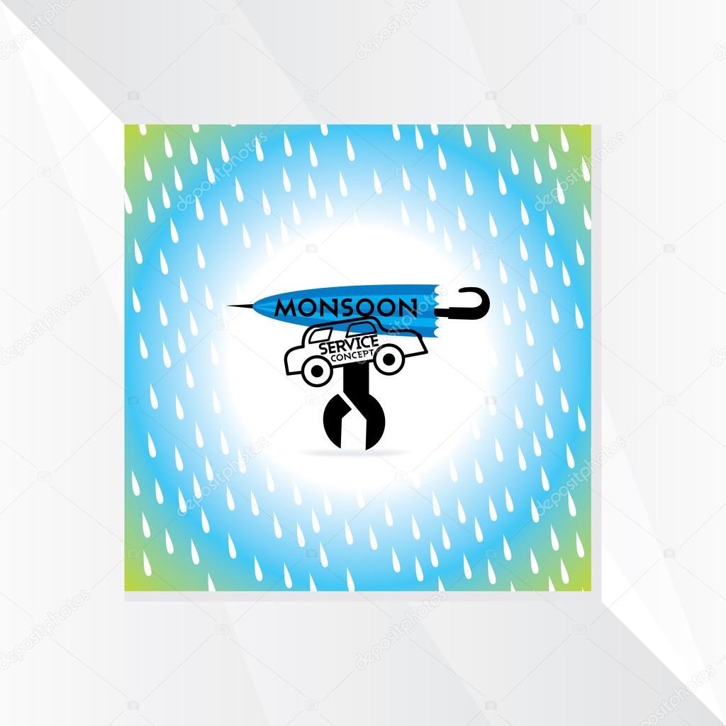Monsoon concept Stock Vector by ©vgarts 78347128