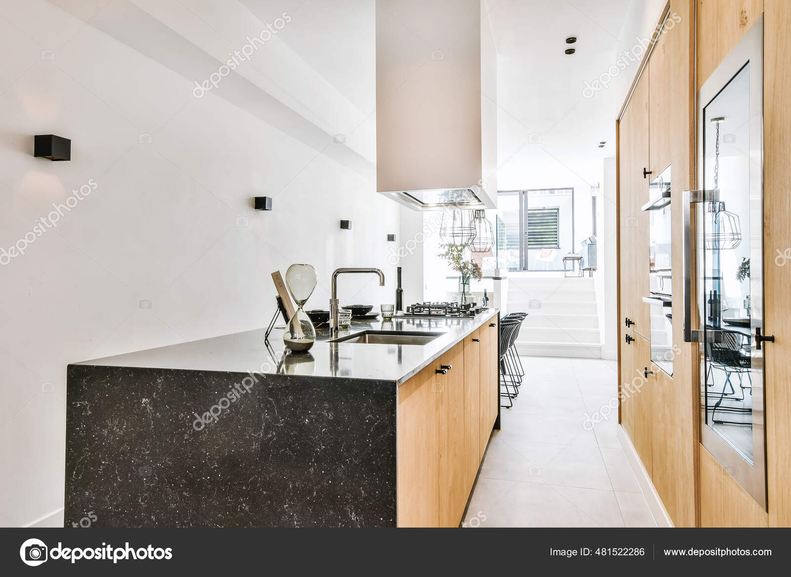 Beautiful kitchen design — Stock Photo © procontributors #481522286
