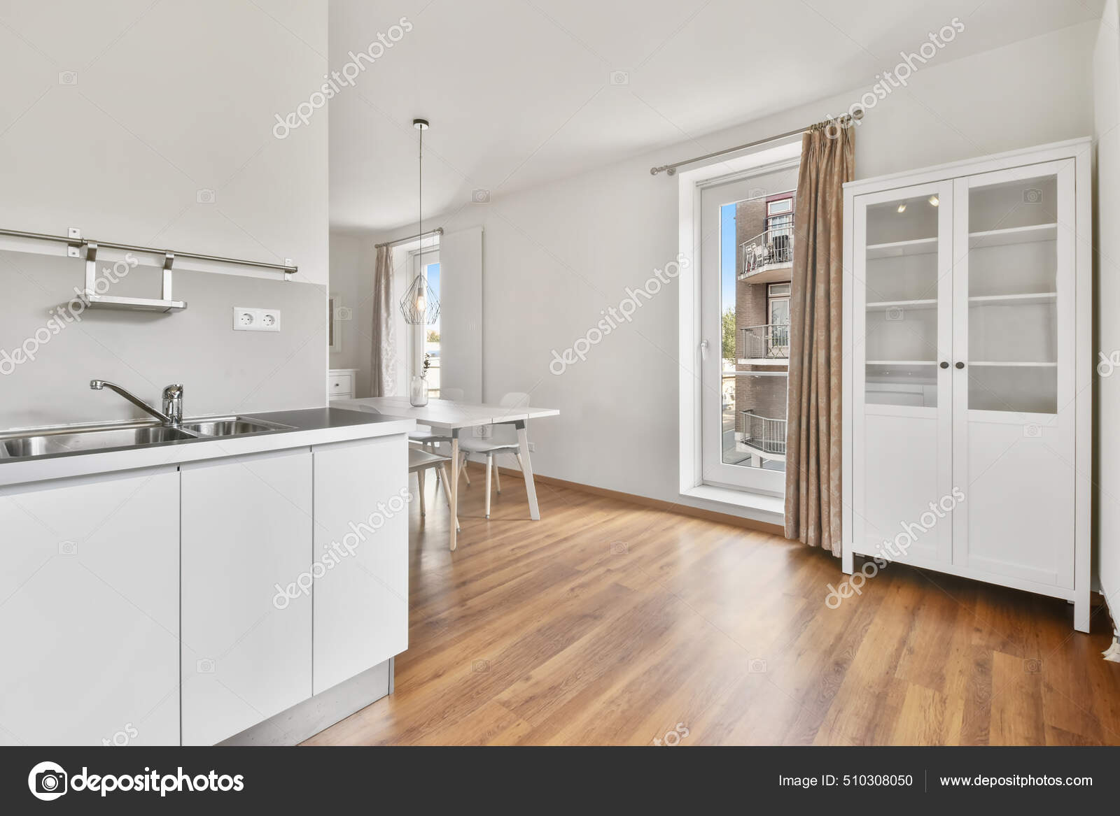 Elegant kitchen design — Stock Photo © procontributors #510308050