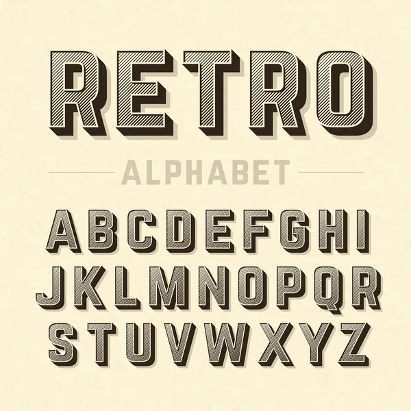 Retro style alphabet Stock Vector Image by ©Alhovik #78418364