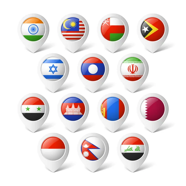 Map pointers with flags — Stock Vector © Alhovik #69937363 Map pointers with flags — Stock Vector © Alhovik #69937363