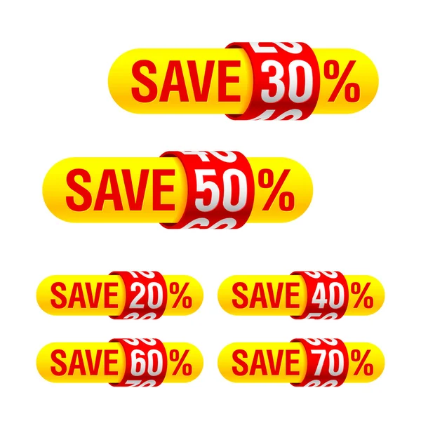 Discount sale labels set Stock Vector Image by ©Alhovik #121643858