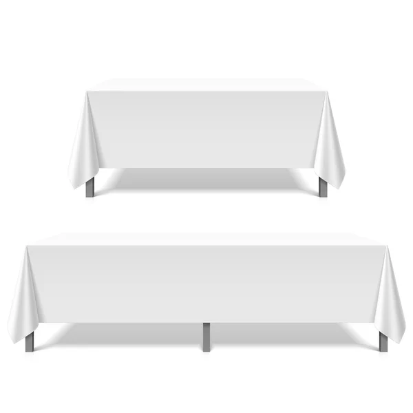 Table covered with white tablecloth Stock Vector Image by ©Alhovik ...