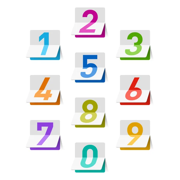 Numbers set. Vector illustration. Stock Vector Image by ©Grounder #42435509