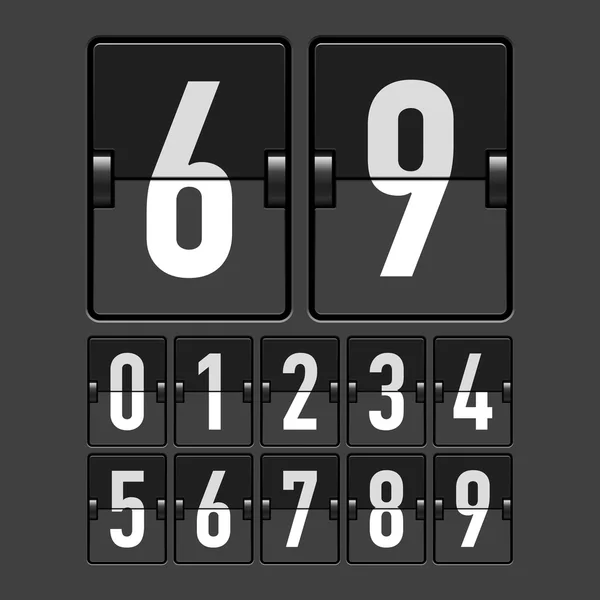 Mechanical scoreboard numbers | Mechanical Scoreboard Numbers — Stock ...