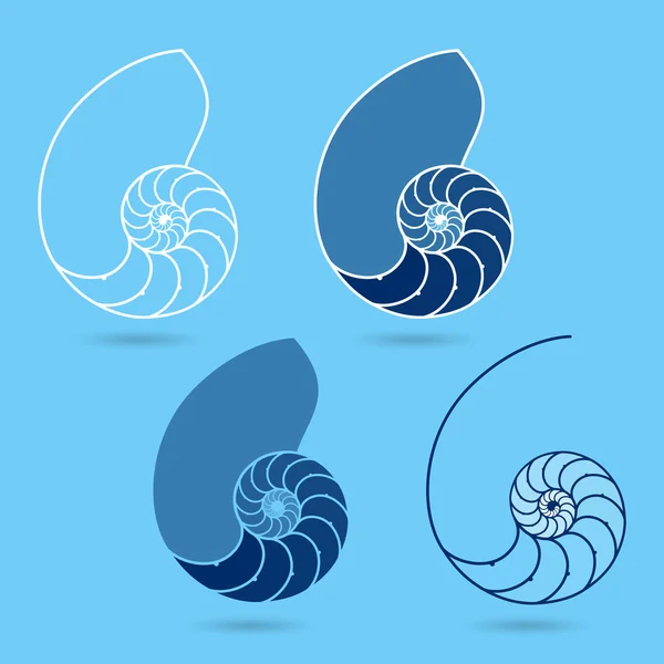 ᐈ Seashell tattoo stock vectors, Royalty Free nautilus shell ... ᐈ Seashell tattoo stock vectors, Royalty Free nautilus shell ...