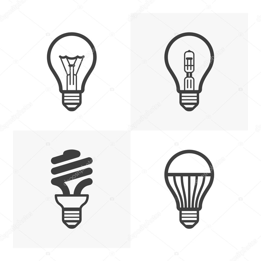 Various light bulb icons — Stock Vector © Alhovik #69935001 Various light bulb icons — Stock Vector © Alhovik #69935001