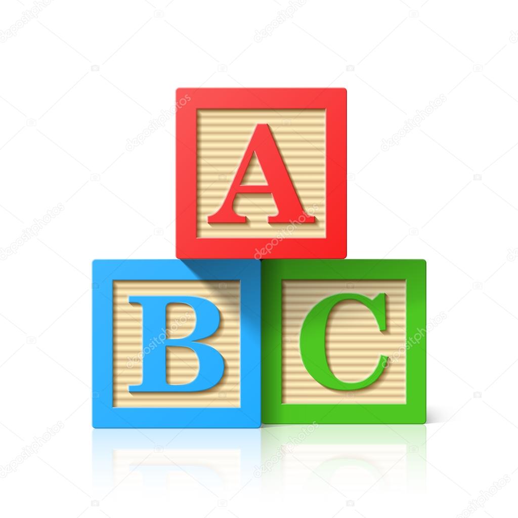 Wooden alphabet cubes with A,B,C letters Stock Vector Image by ©Alhovik ...