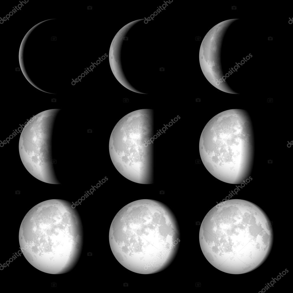 Moon Phases — Stock Vector © Alhovik #69938747 Moon Phases — Stock Vector © Alhovik #69938747