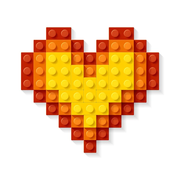 Heart shape made of blocks Stock Vector Image by ©Alhovik #139053898