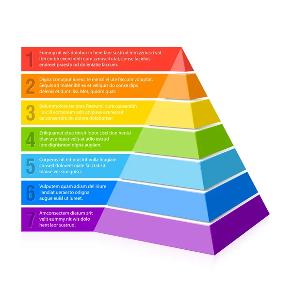 Colorful pyramid elements for presentation Stock Vector Image by ...