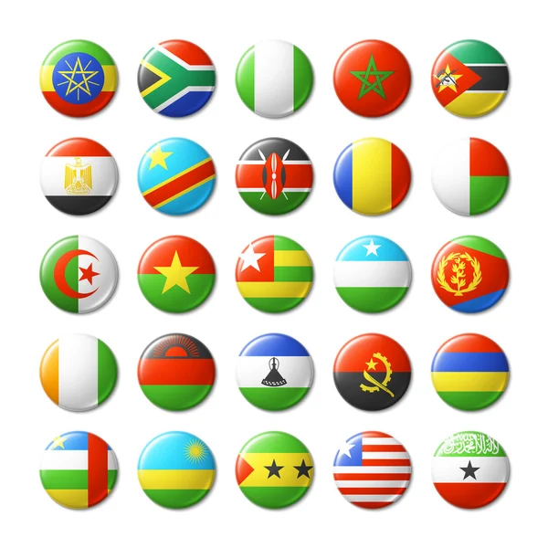 World flags round badges — Stock Vector © Alhovik #69939287