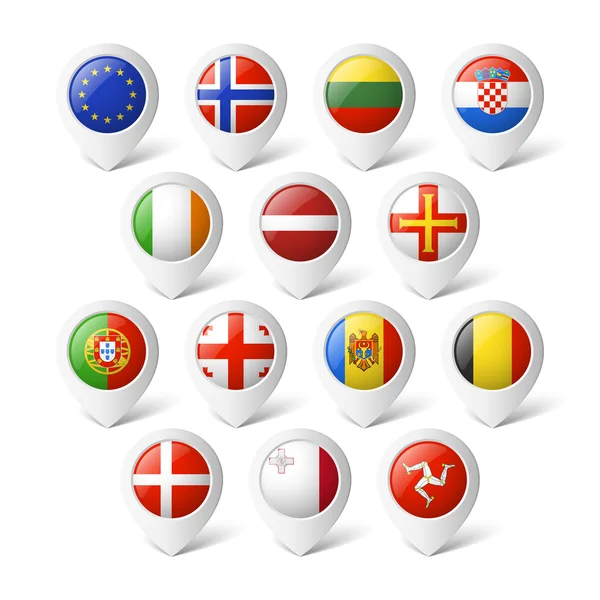 Map pointers with flags — Stock Vector © Alhovik #69937363 Map pointers with flags — Stock Vector © Alhovik #69937363