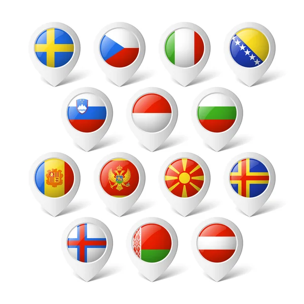 Map pointers with flags — Stock Vector © Alhovik #69937363 Map pointers with flags — Stock Vector © Alhovik #69937363