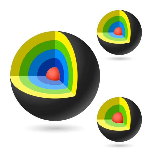 Slice sphere Vector Art Stock Images | Depositphotos