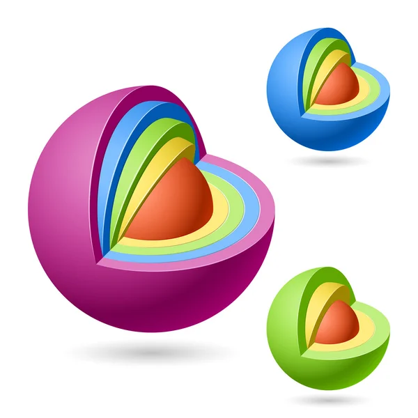 Slice sphere Vector Art Stock Images | Depositphotos