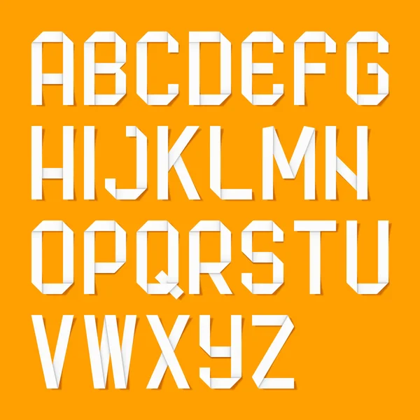 Origami alphabet Vector Art Stock Images | Depositphotos