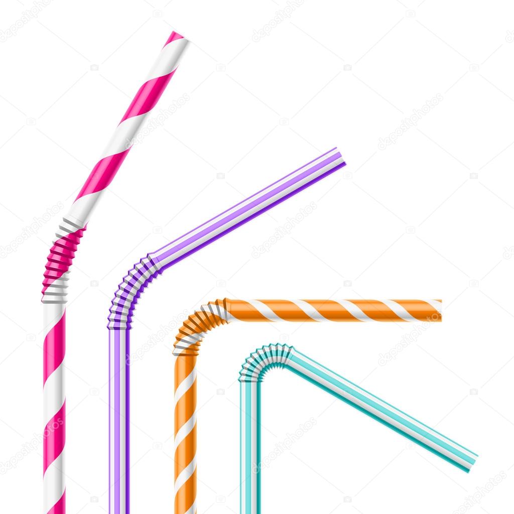 Colorful drinking straws Stock Vector Image by ©Alhovik #69941329