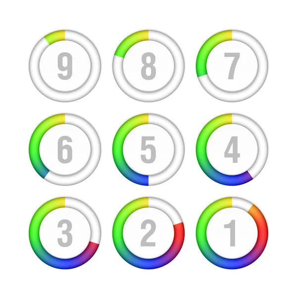 Number icons. Vector set. Stock Vector Image by ©studiom1 #1438625