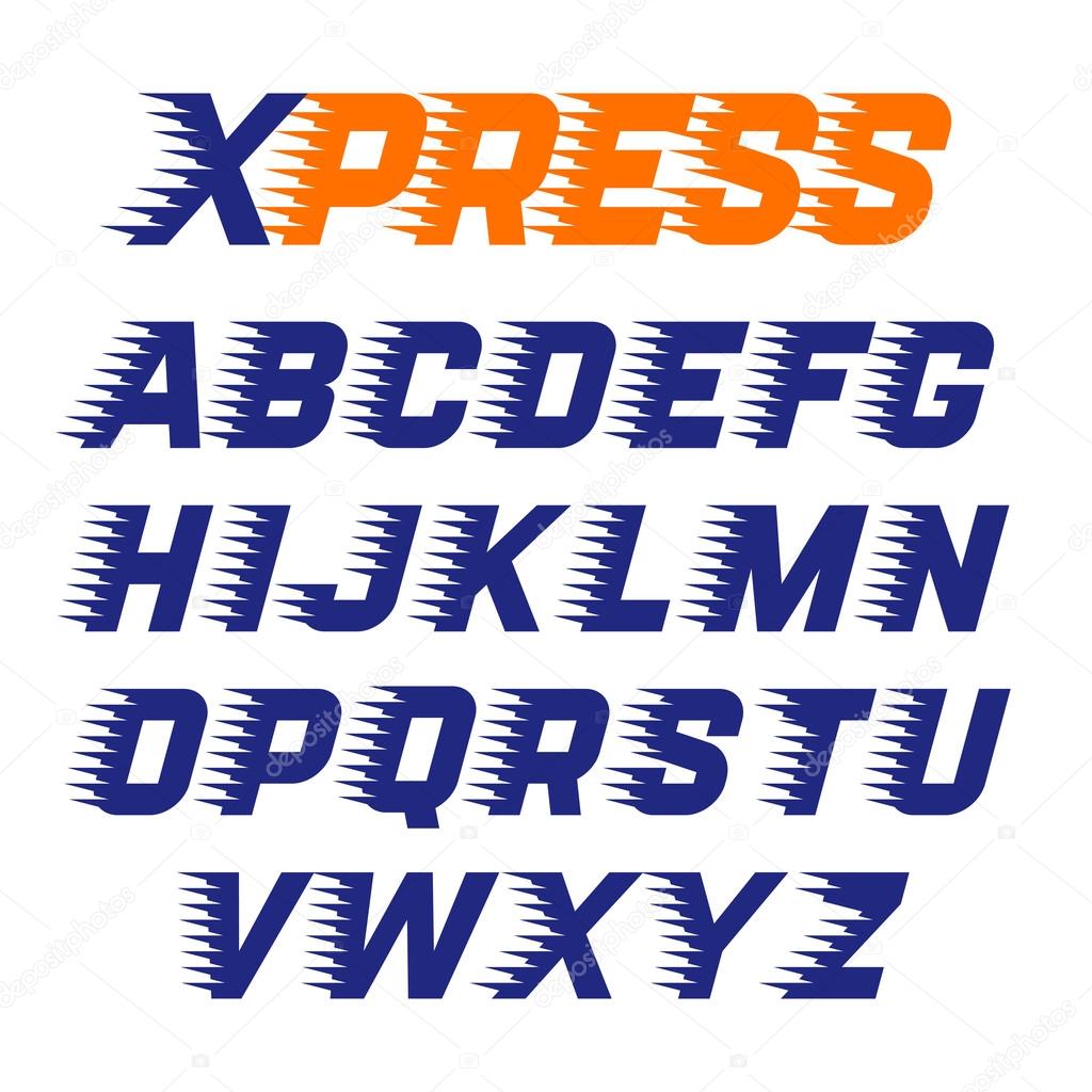 Express service font set Stock Vector Image by ©Alhovik #97801206