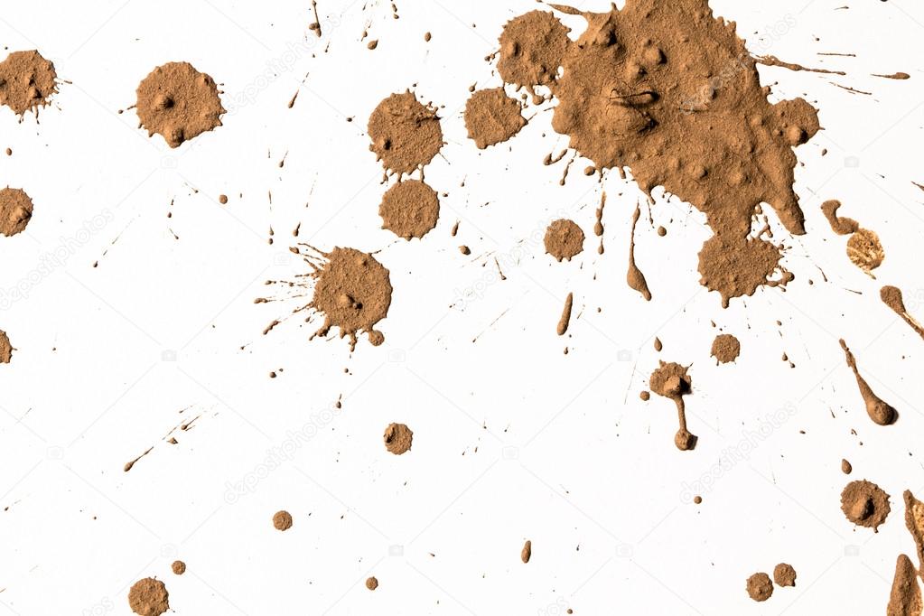 Splash of clay on white — Stock Photo © diogoppr #69748291