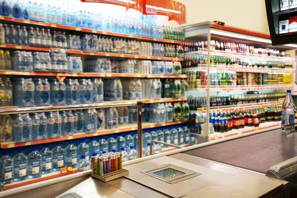 Interior of a low-price hyperpermarket Voli - Stock Image - Everypixel