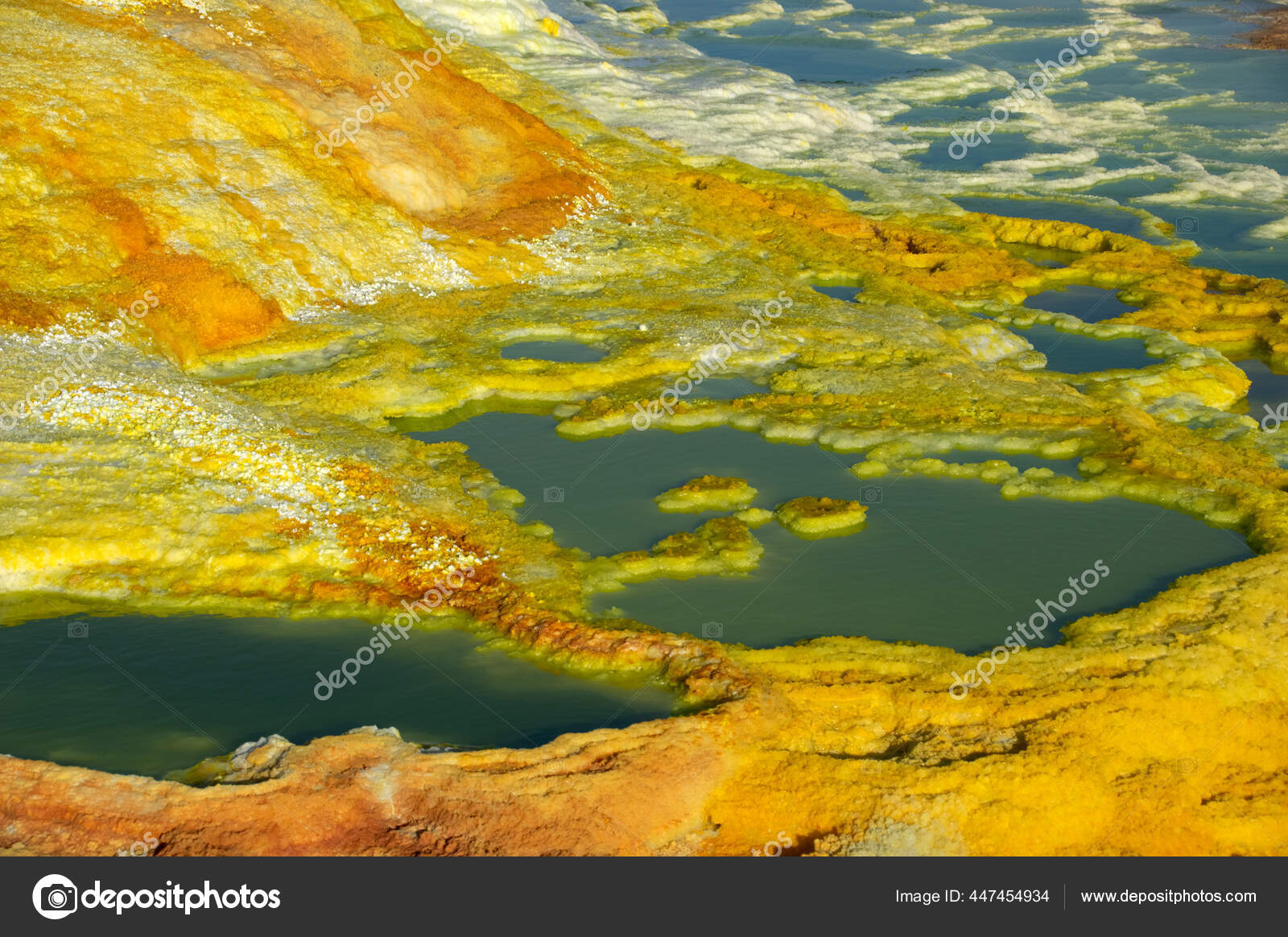 Dallol Active Volcano Danakil Basin Northeastern Ethiopia Border ...