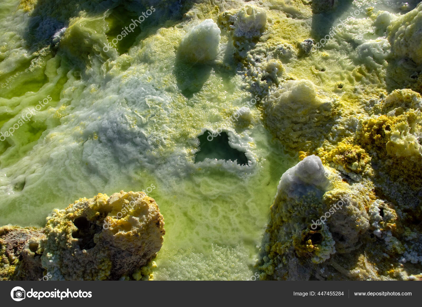 Dallol Active Volcano Danakil Basin Northeastern Ethiopia Border ...