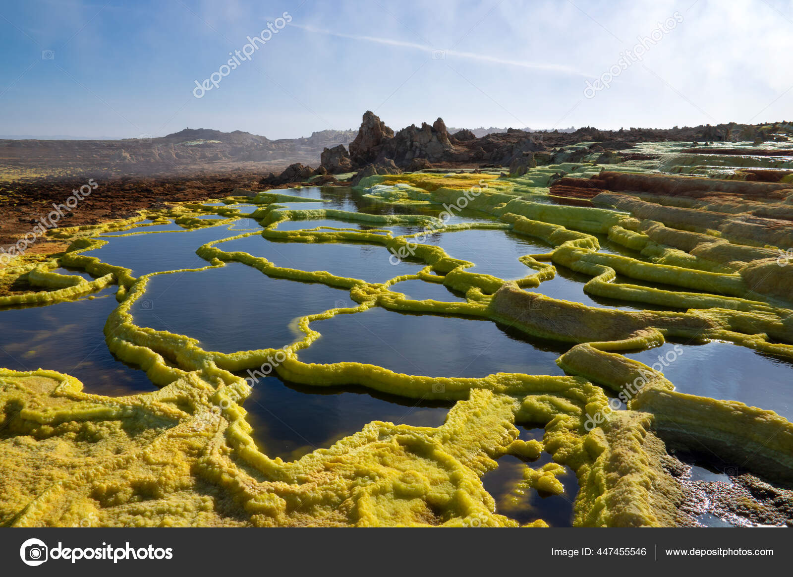 Dallol Active Volcano Danakil Basin Northeastern Ethiopia Border ...